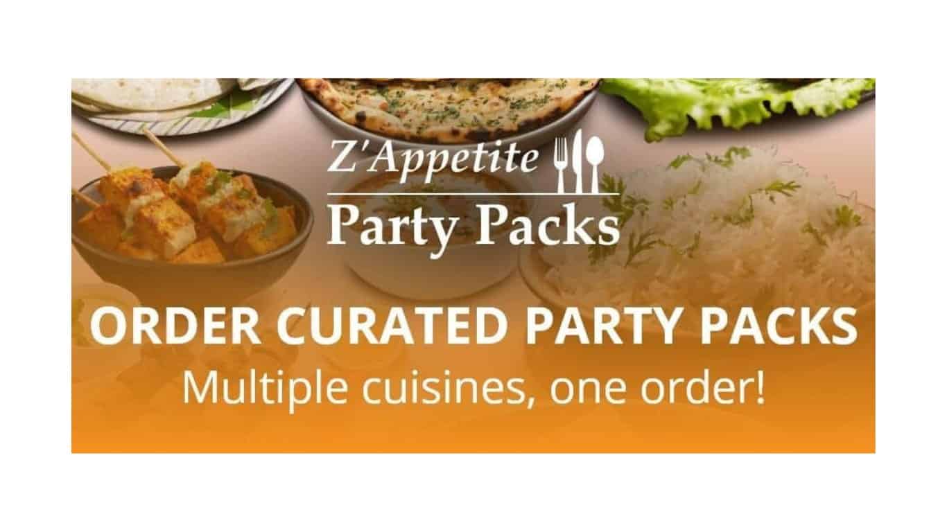 Host a Party in Delhi & Gurgaon with Z’Appetite Packs